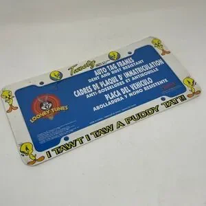 Warner Bros. | Art | Vintage 999 Looney Tunes Tweety Bird License Plate ...